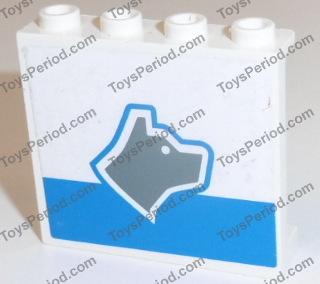 LEGO Sets with Part 4215bpb33R Panel 1 x 4 x 3 with Dark Gray Dog Head ...