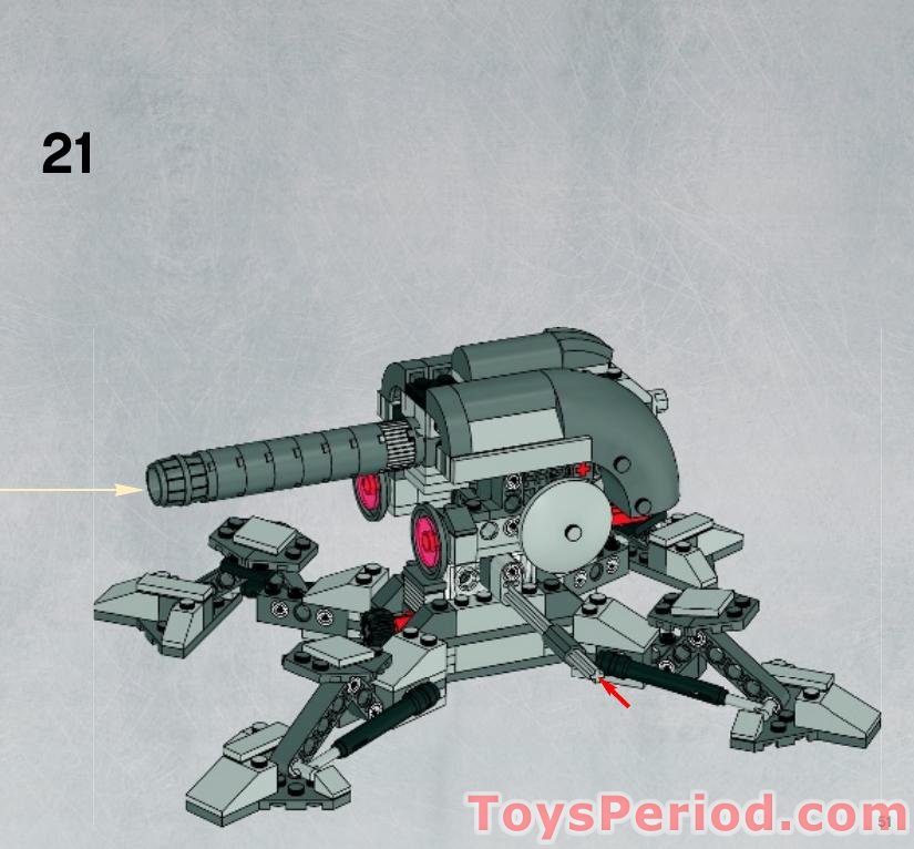 LEGO 7869 Battle for Geonosis Instructions and Parts List