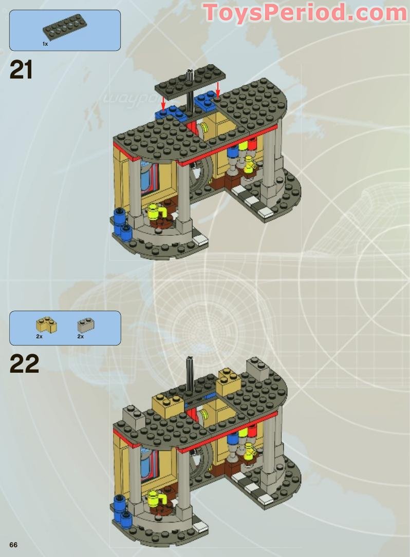 LEGO 8487 Flo's V8 Cafe Instructions and Parts List