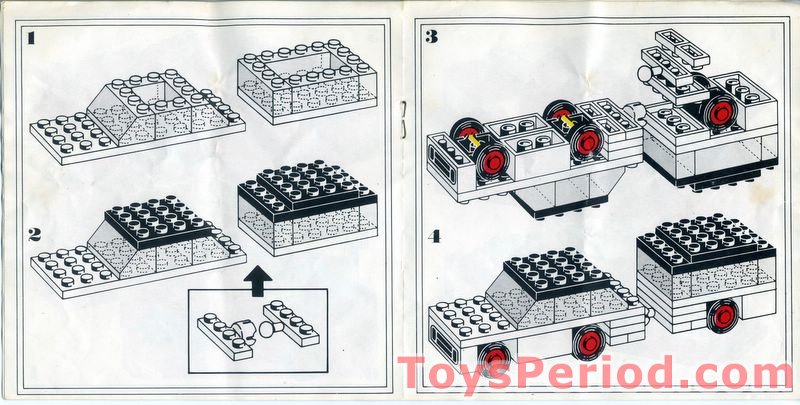 LEGO 348-2 Mini-Wheel Car and Truck Set Instructions and Parts List