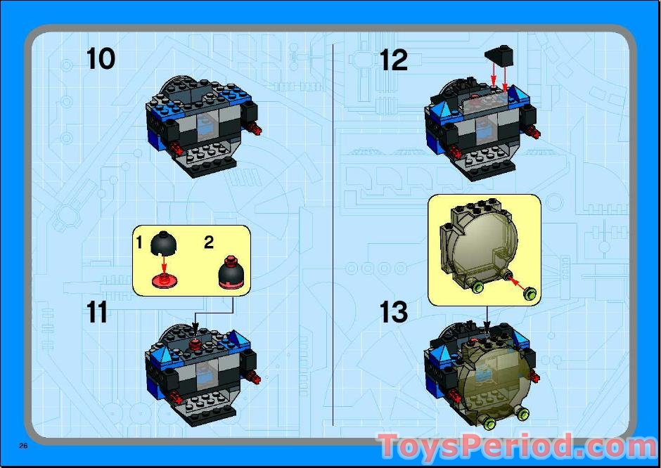 LEGO 10131 TIE Collection Instructions and Parts List