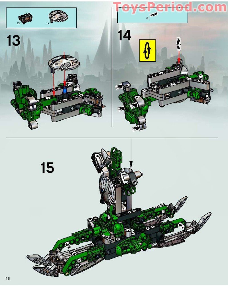 LEGO 10202-2 Ultimate Dume Instructions and Parts List