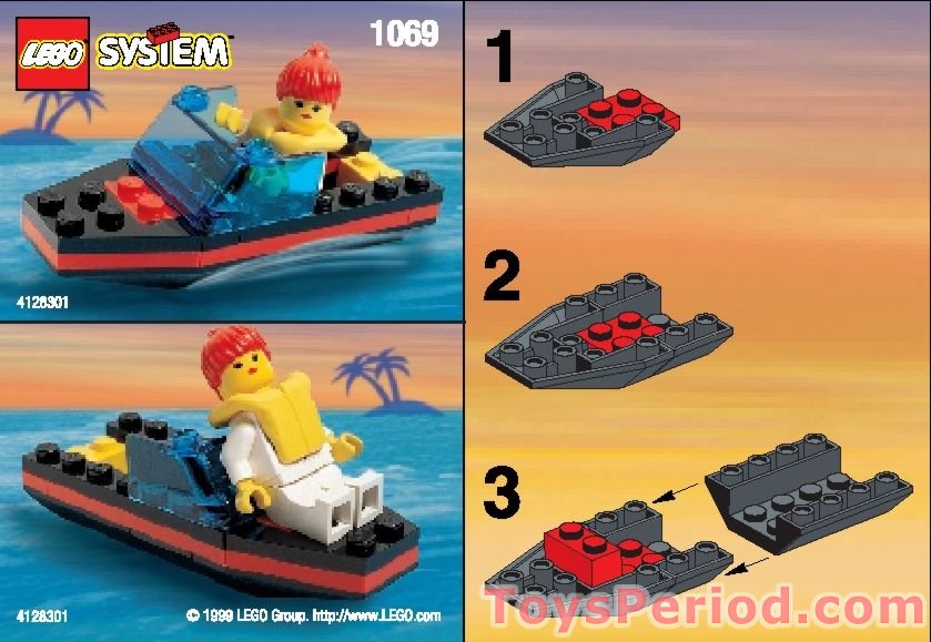 LEGO 1069 Speedboat Instructions and Parts List