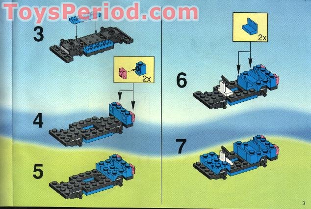 LEGO 2140 ANWB Roadside Assistance Crew Instructions and Parts List