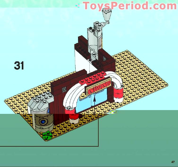 LEGO 3832 The Emergency Room Instructions and Parts List