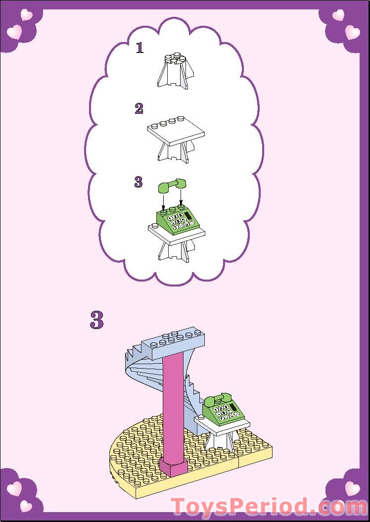 LEGO 5895 Belville Family Villa Instructions and Parts List