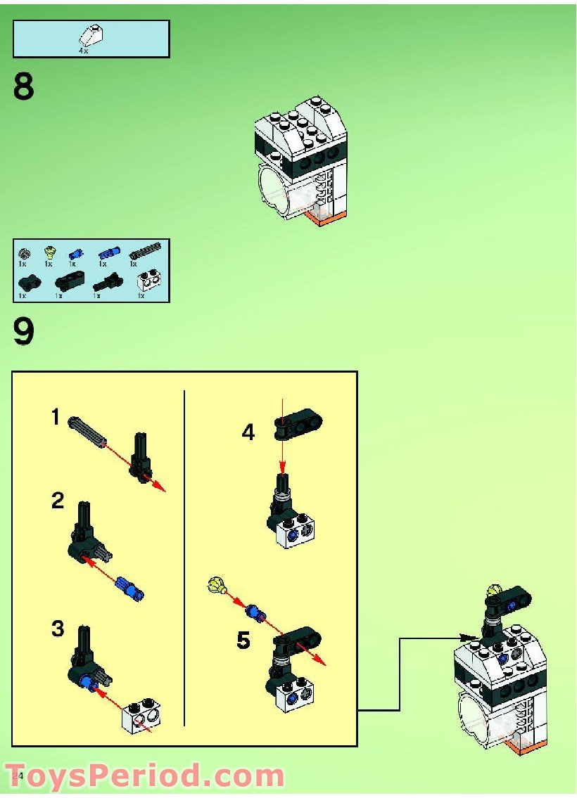 LEGO 7690 MB-01 Eagle Command Base Instructions and Parts List