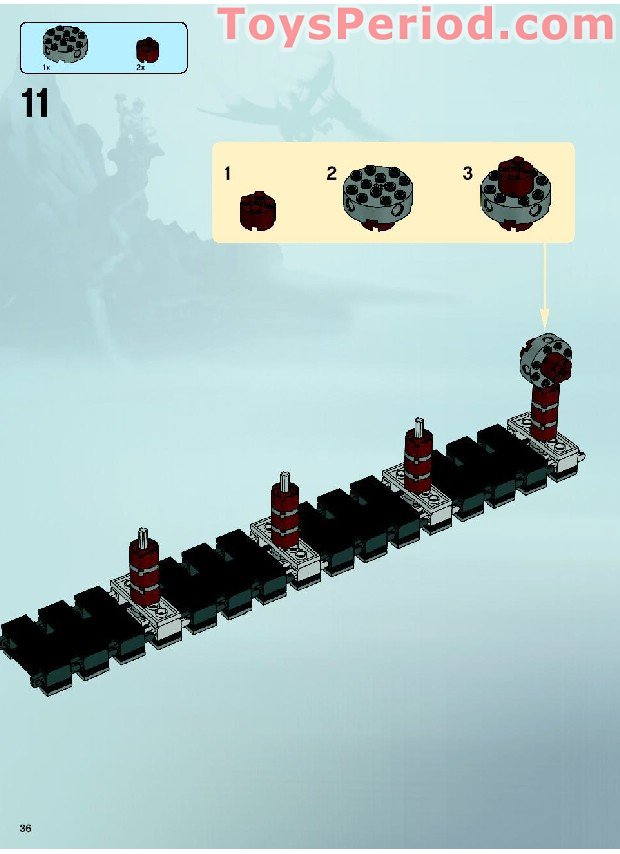LEGO 7041 Troll Battle Wheel Instructions and Parts List