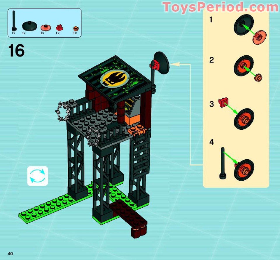 LEGO 8632 Mission 2: Swamp Raid Instructions and Parts List