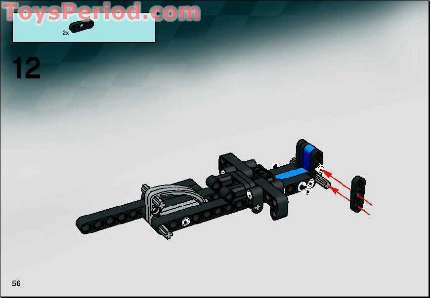 LEGO 8645 Muscle Slammer Bike Instructions and Parts List