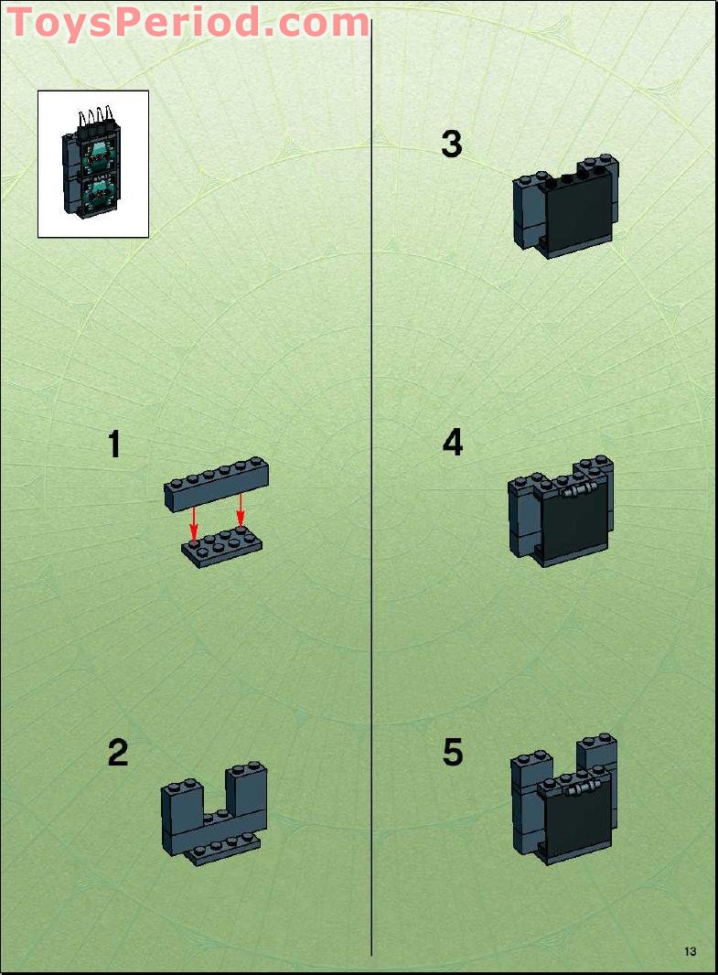 LEGO 8758 Tower of Toa Instructions and Parts List