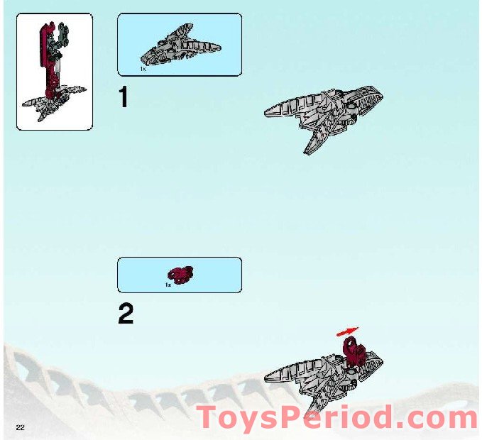 LEGO 8990 Fero and Skirmix Instructions and Parts List