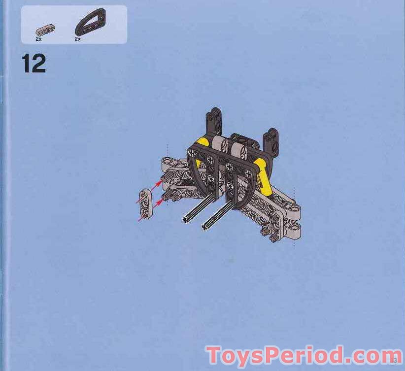 LEGO 8272 Snowmobile Instructions and Parts List
