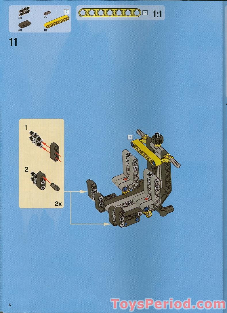 LEGO 8292 Cherry Picker Instructions and Parts List