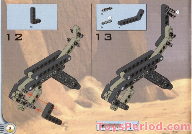 LEGO 8548 Nui-Jaga Instructions and Parts List