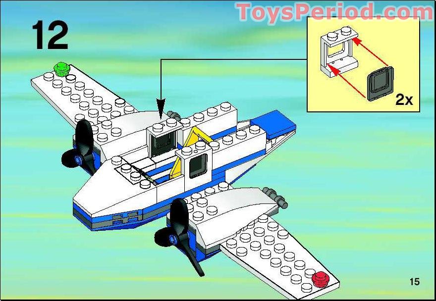 LEGO 2928-1 Airline Promotional Set Instructions and Parts List