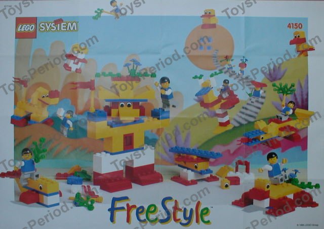 LEGO 4150 Freestyle Building Set, 5 Plus Instructions and Parts List