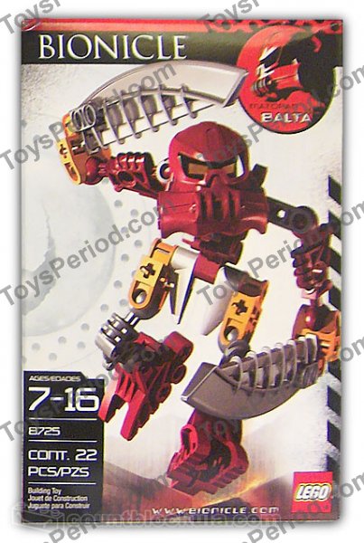 LEGO 8725 Balta Instructions and Parts List