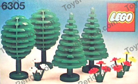 LEGO 6305 Trees and Flowers Instructions and Parts List