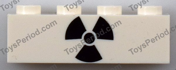 LEGO Sets with Part 3010pb228 Brick 1 x 4 with Black Radiation Symbol ...