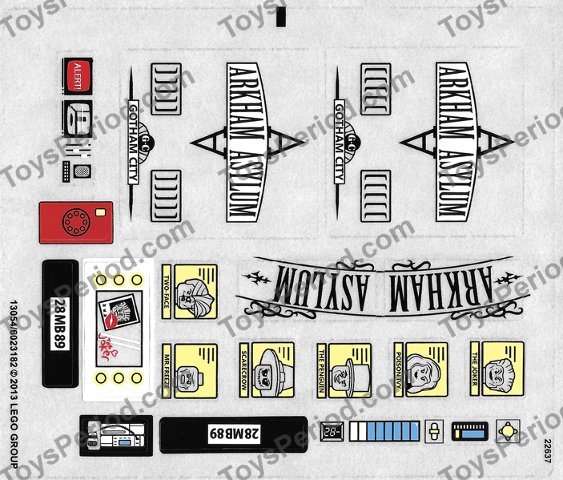 LEGO Sets with Part 10937stk01 Sticker Sheet for Set 10937 - (13054/ ...