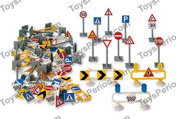 LEGO 9301 Traffic Signs Instructions and Parts List