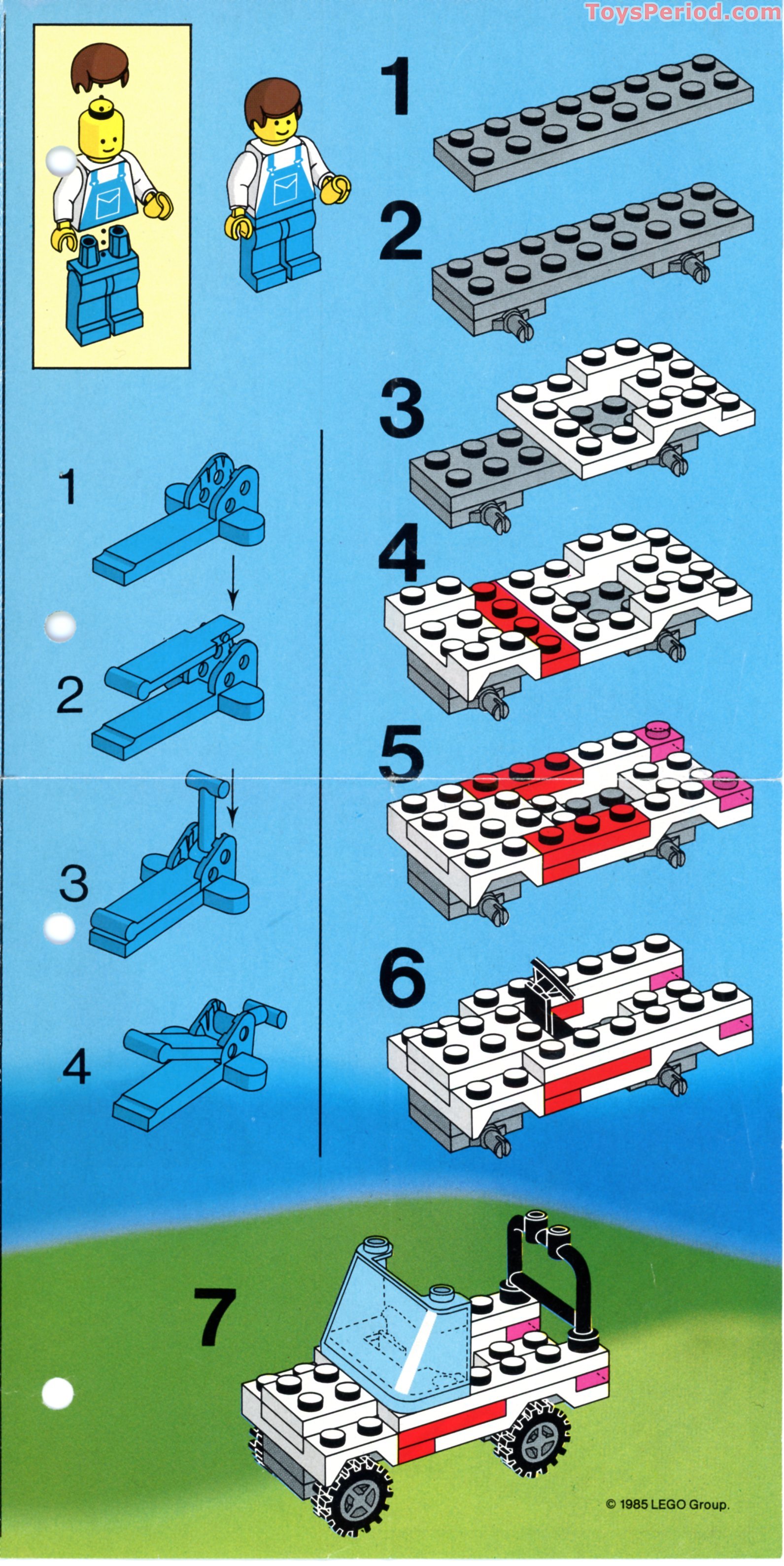 LEGO 6369 Auto Workshop Instructions and Parts List