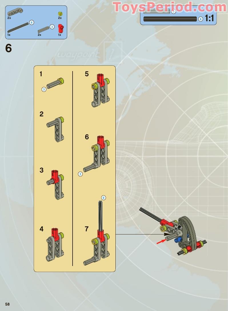 LEGO 8487 Flo's V8 Cafe Instructions and Parts List