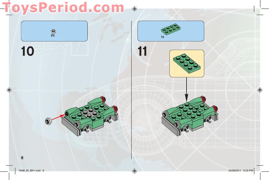 LEGO 9486 Oil Rig Escape Instructions and Parts List