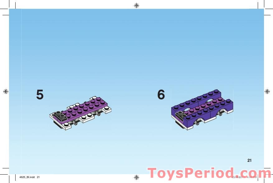 LEGO 4625 LEGO Pink Brick Box Instructions and Parts List