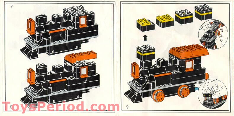 LEGO 119 Super Train Set Instructions and Parts List