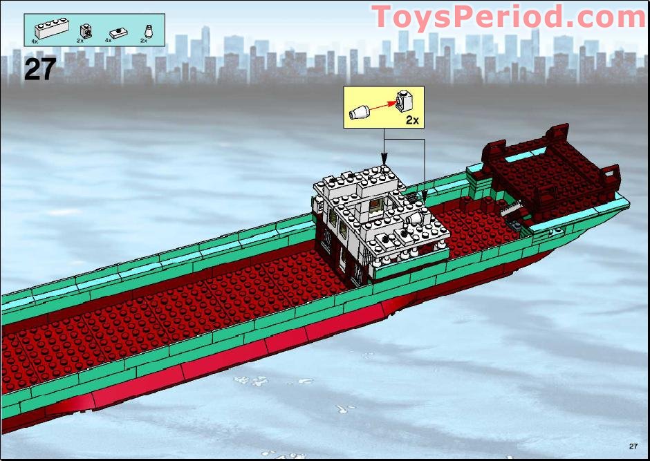 LEGO 10152-1 Maersk Sealand Container Ship 2004 Edition Instructions ...
