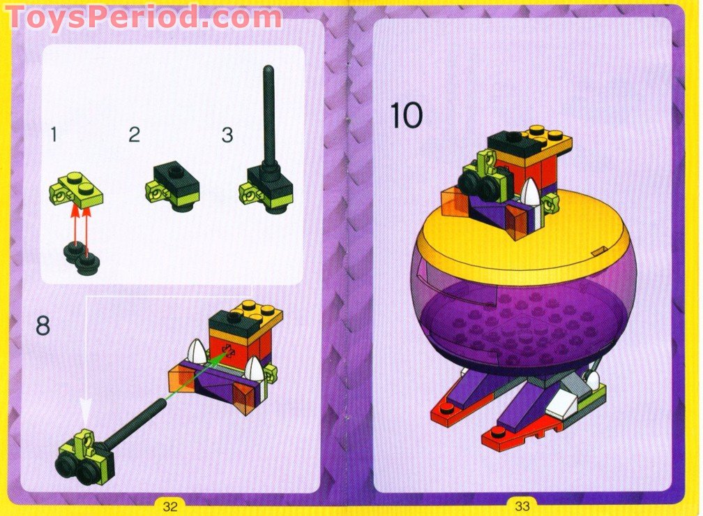 LEGO 4338 Monster Pod Instructions and Parts List