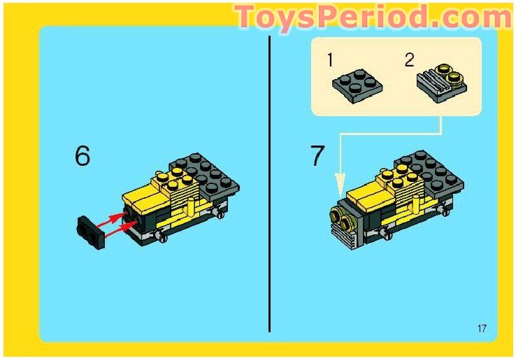 LEGO 6742 Mini Jeep Instructions and Parts List