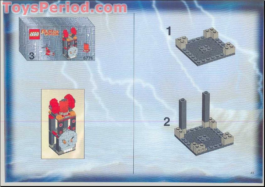 LEGO 6776 Ogel Control Center Instructions and Parts List