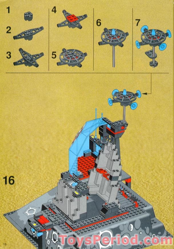 LEGO 6959 Lunar Launch Site Instructions and Parts List