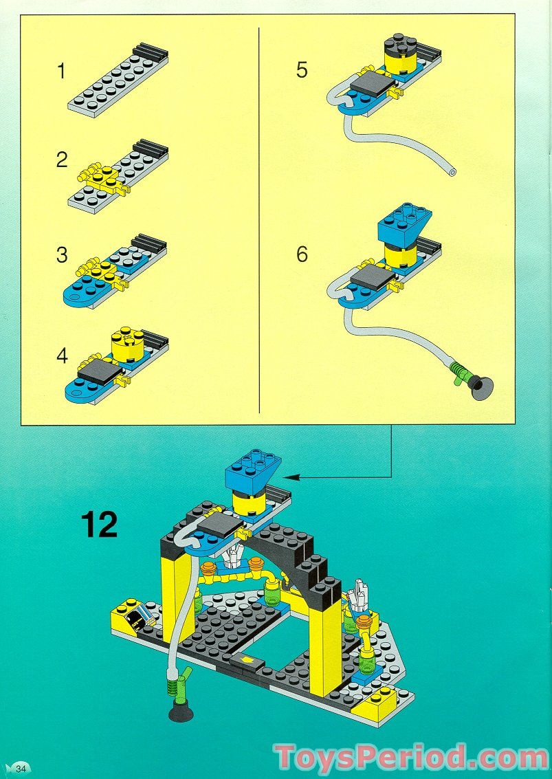 LEGO 6199 Hydro Crystalization Station Instructions and Parts List
