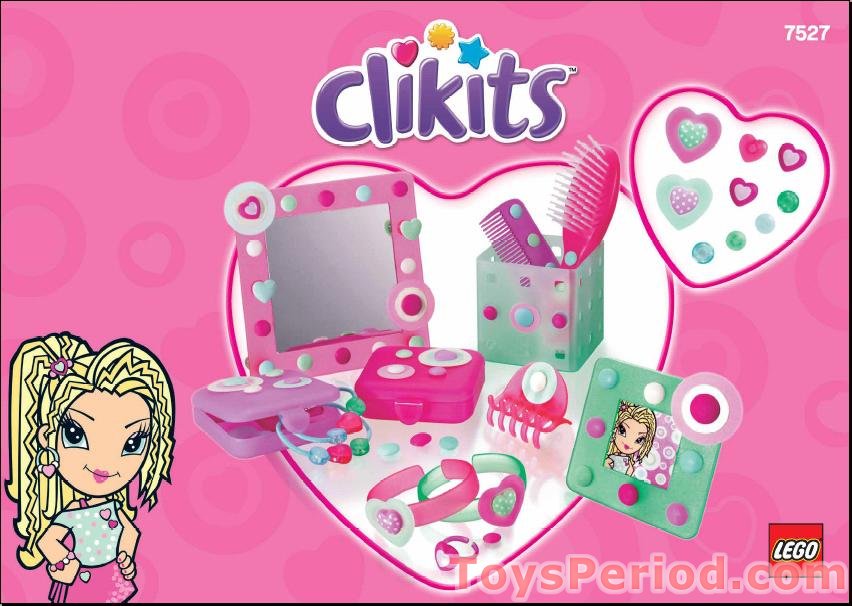 LEGO 7527 Pretty in Pink Beauty Set Instructions and Parts List