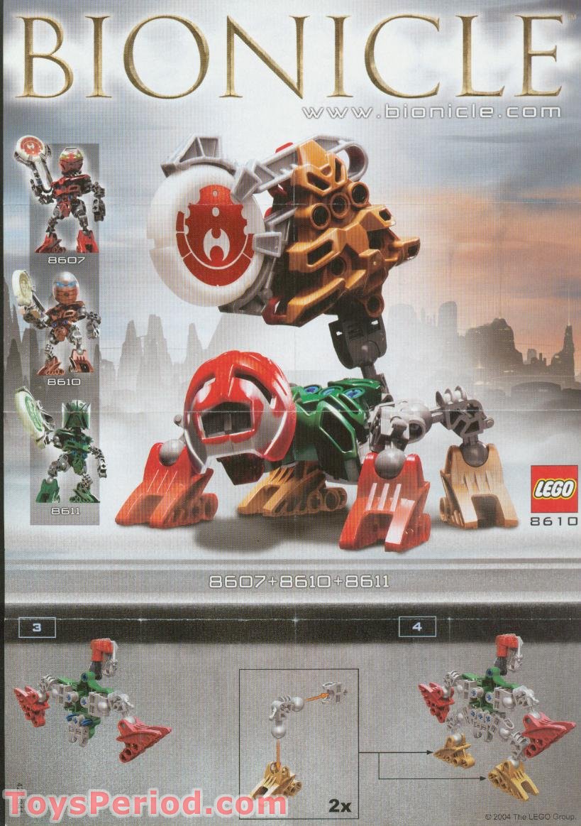 LEGO 8610 Ahkmou Instructions and Parts List