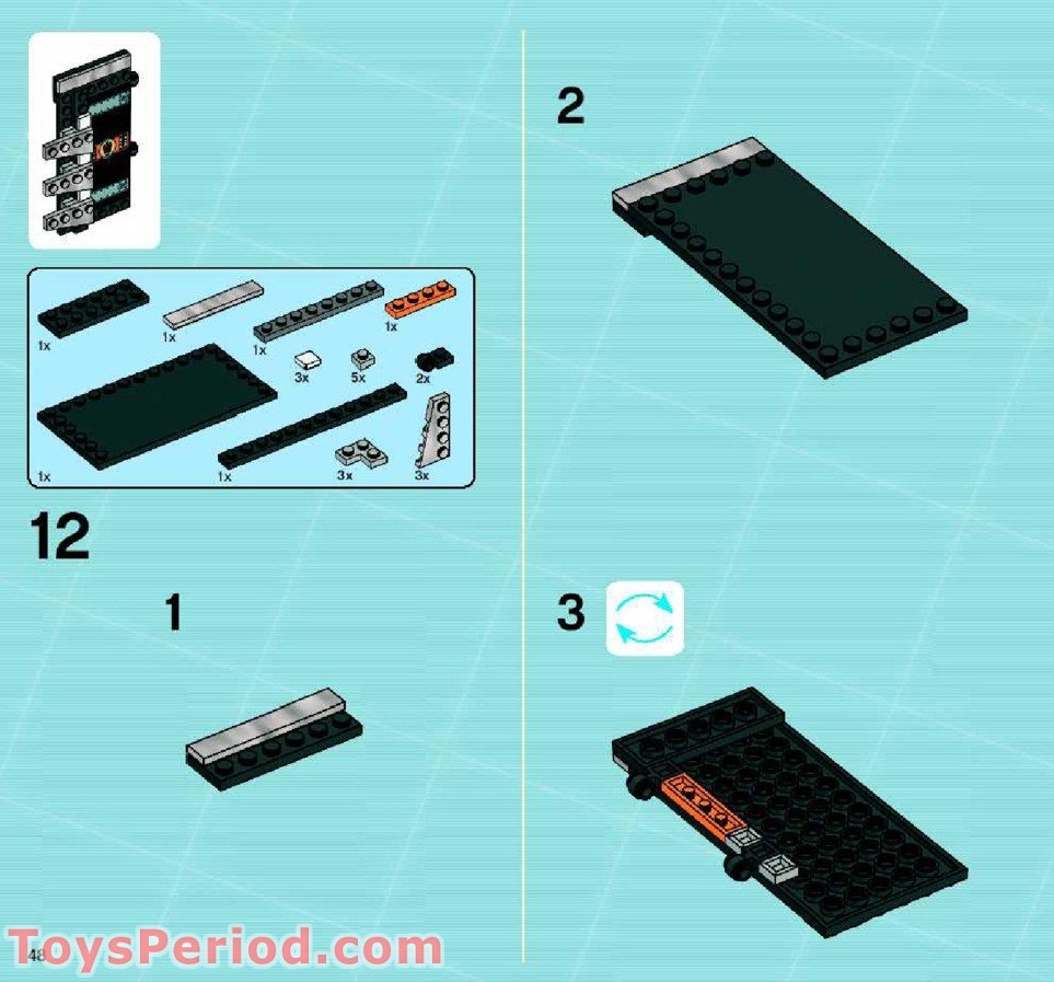 LEGO 8637 Mission 8: Volcano Base Instructions and Parts List