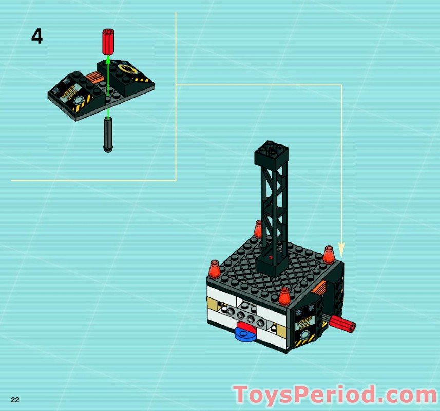 LEGO 8633 Mission 4: Speedboat Rescue Instructions and Parts List