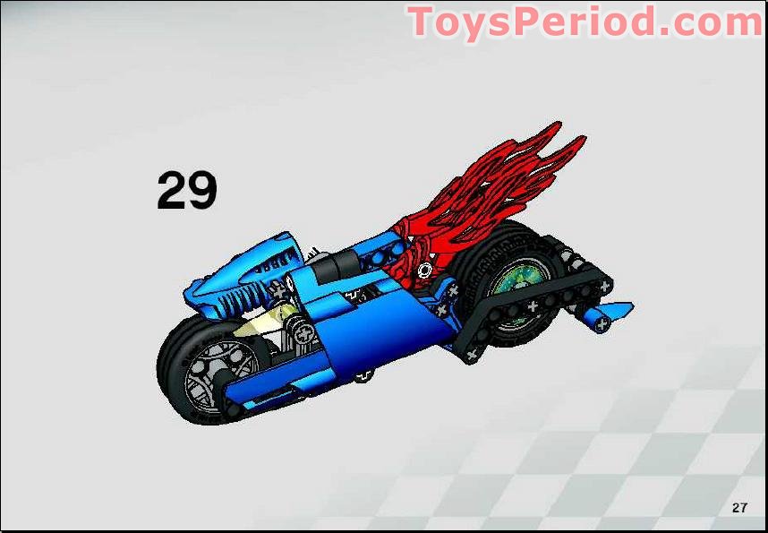 LEGO 8646 Speed Slammer Bike Instructions and Parts List