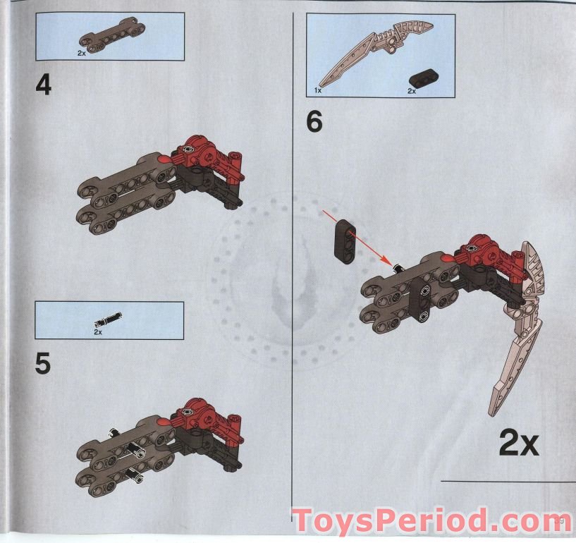 LEGO 8764 Vezon and Fenrakk Instructions and Parts List