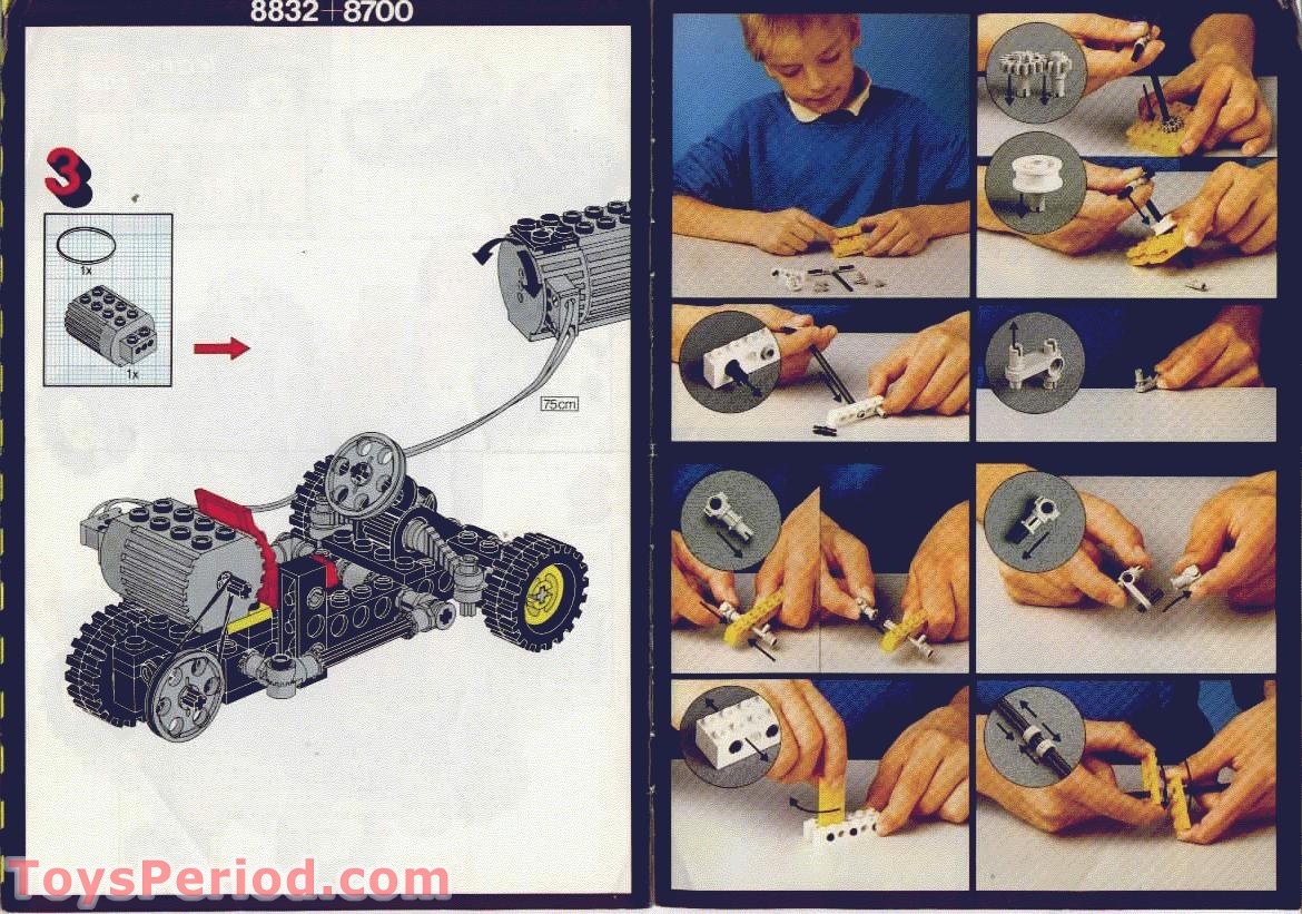 LEGO 8832 Roadster Instructions and Parts List