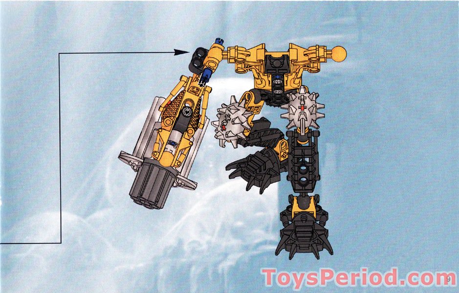 LEGO 8912 Toa Mahri Hewkii Instructions and Parts List