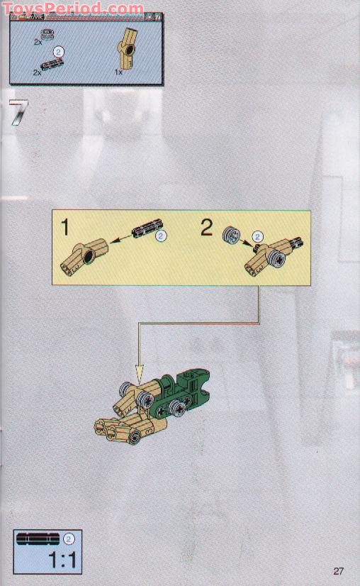 LEGO 8000 Pit Droid Instructions and Parts List