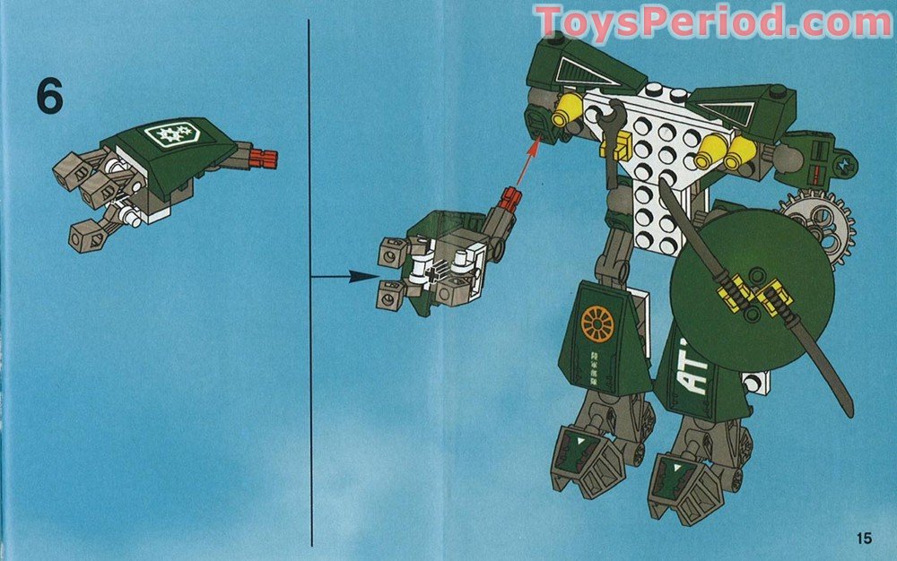 LEGO 8100 Cyclone Defender Instructions and Parts List