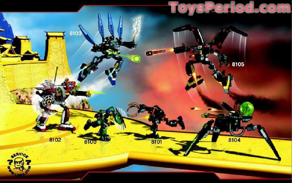 LEGO 8101 Claw Crusher Instructions and Parts List