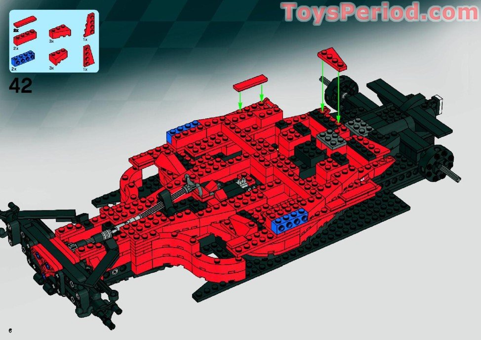 LEGO 8157 Ferrari F1 1:9 Instructions and Parts List