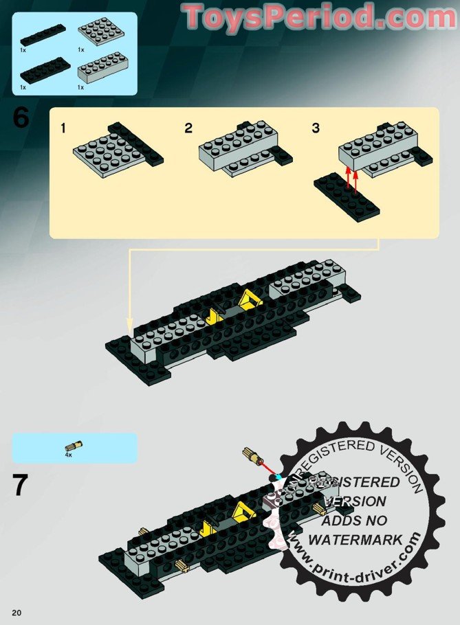 LEGO 8161 Grand Prix Instructions and Parts List